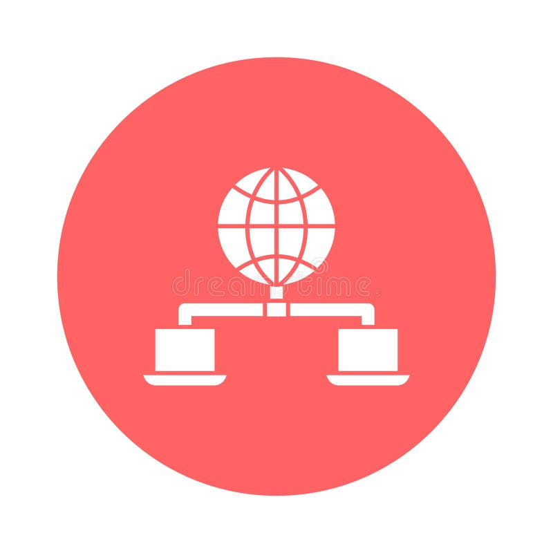 Computer Network Vector Icon Which Can Easily Modify or Edit Stock ...