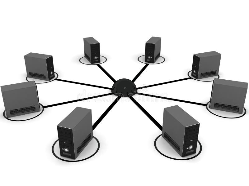 Computer networking stock illustration. Illustration of file - 431673