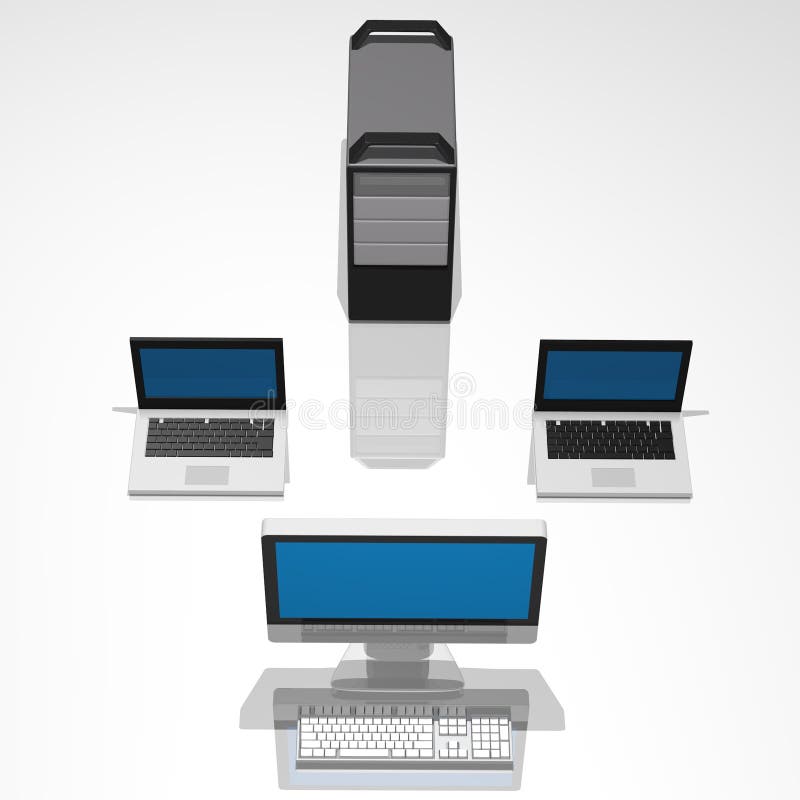Computer networking stock illustration. Illustration of networking ...