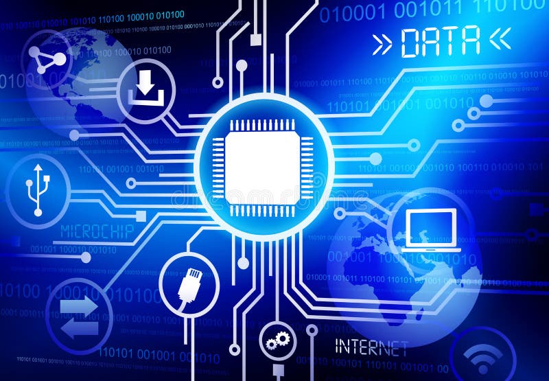 Computer Networking Flow Chart System Stock Illustration - Illustration ...