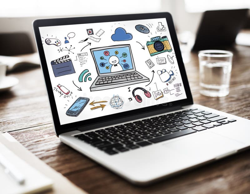 Computer Networking stock illustration. Illustration of isolated - 25197321