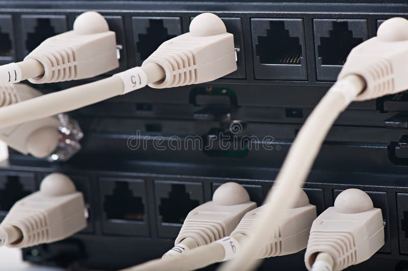 Computer Networks, New Technologies. Stock Image - Image of switch ...