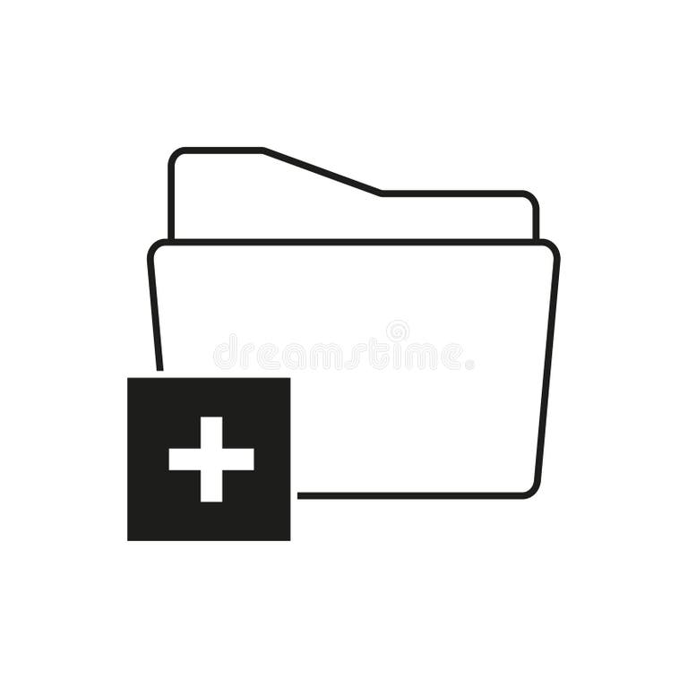 Computer New Folder Icon. Add New Folder Icon. Create New File Folder ...