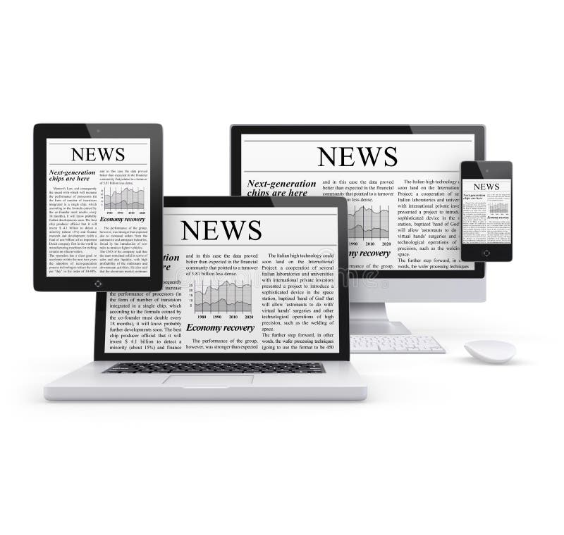 Computer News stock illustration. Illustration of copy - 56970434