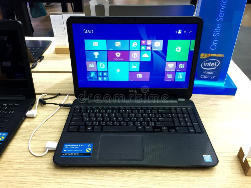 Computer Notebook on Display Editorial Stock Photo - Image of computer ...