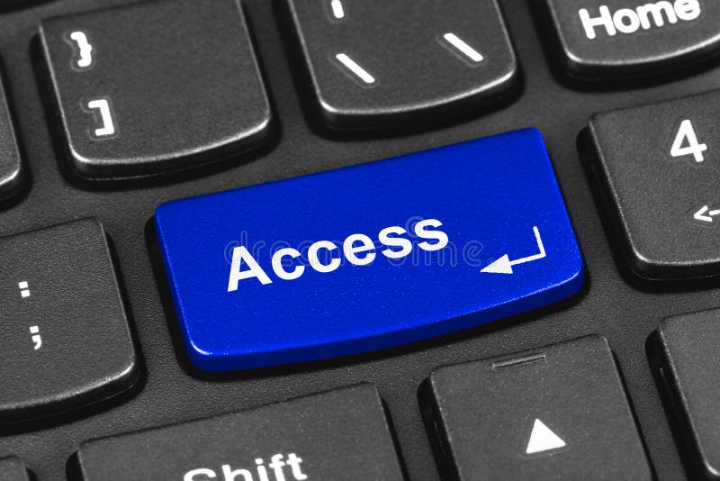 Computer Notebook Keyboard with Access Key Stock Image - Image of ...