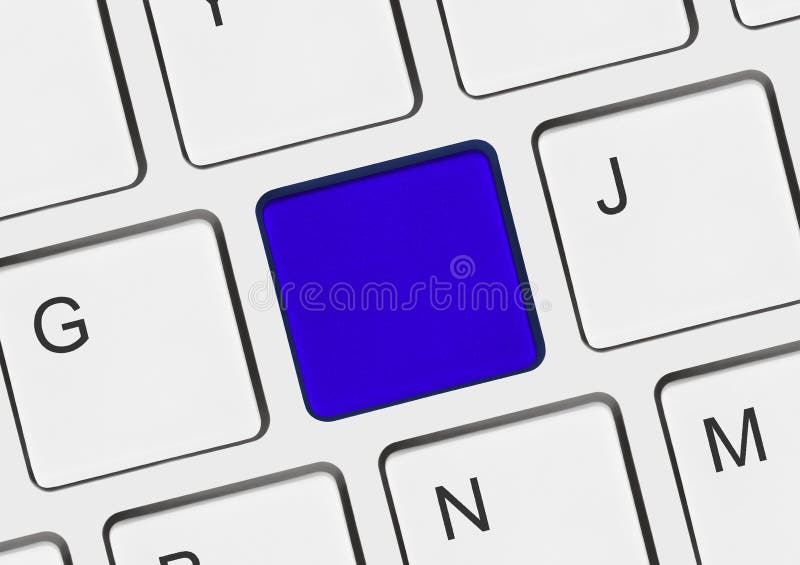 Keyboard - blue key Access stock photo. Image of entry - 1745240