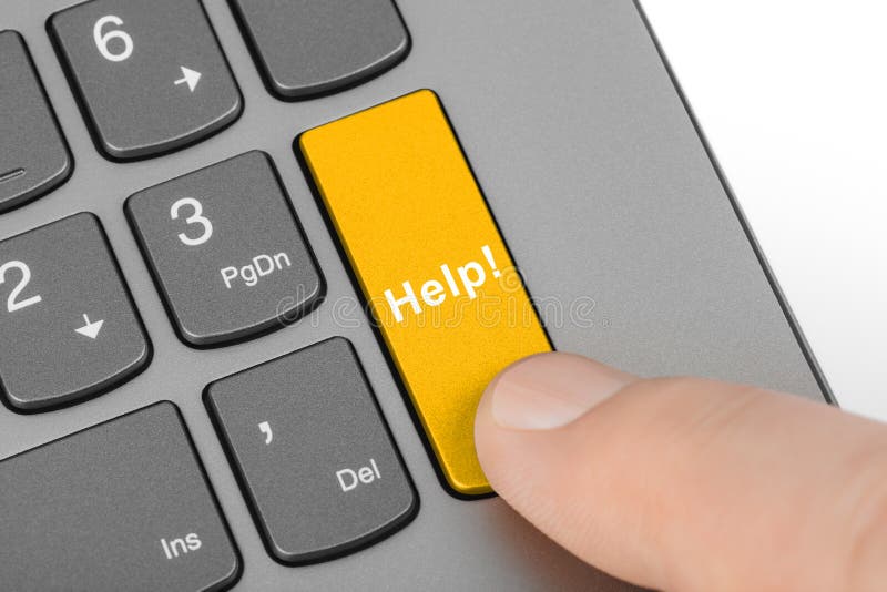 Keyboard Help Key Button stock photo. Image of blur, emergency - 17475066