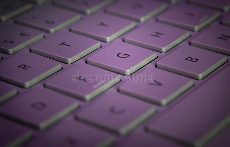 Computer Notebook Laptop Keyboard Keys Soft Focus Stock Photo - Image ...