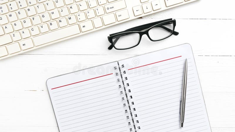 Computer and notepad stock photo. Image of laptop, space - 60430518