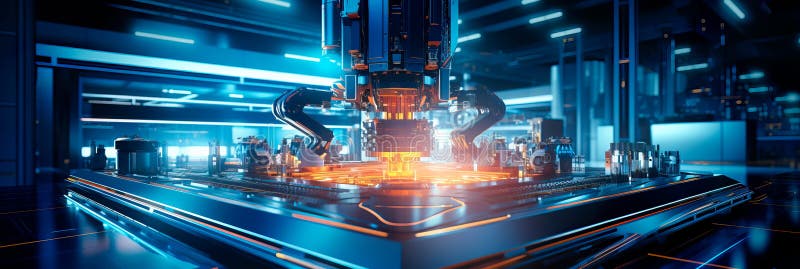 Computer Numerical Control Machining Center, Showcasing Precision ...