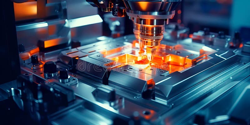 Computer Numerical Control Machining Center, Showcasing Precision ...