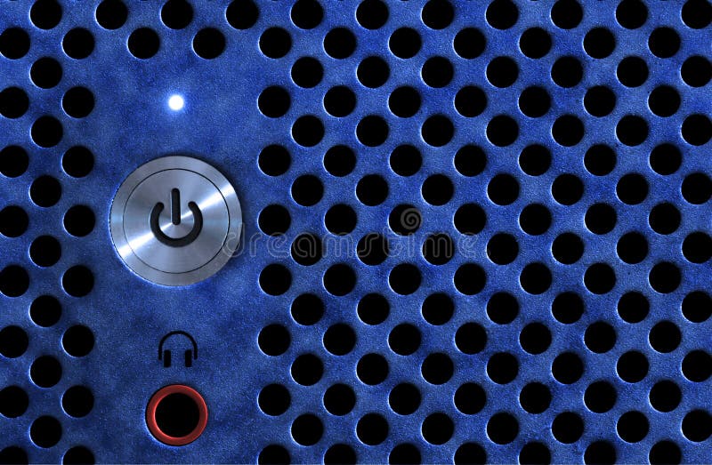 On Off Switch On A Computer Stock Image - Image of closeup, begin: 16454355