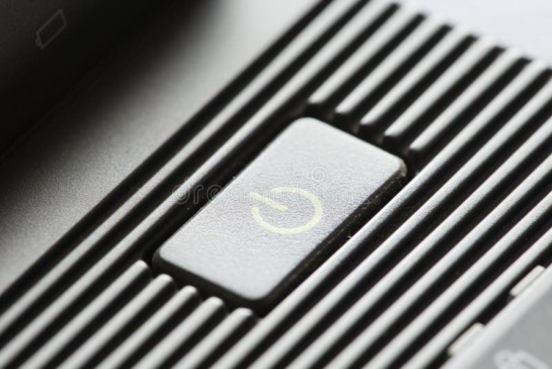 Computer on and off button stock image. Image of metal - 88005661