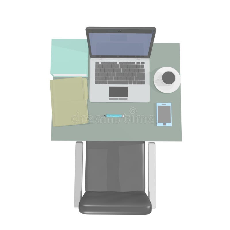 Computer office stock illustration. Illustration of workspace - 50919118