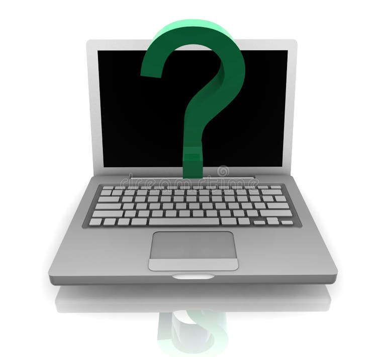 Computer online help stock illustration. Illustration of communications ...