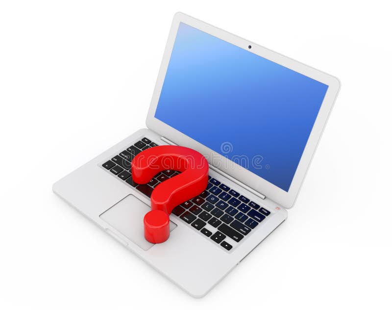 Laptop Question Mark Screen Stock Illustrations – 625 Laptop Question ...