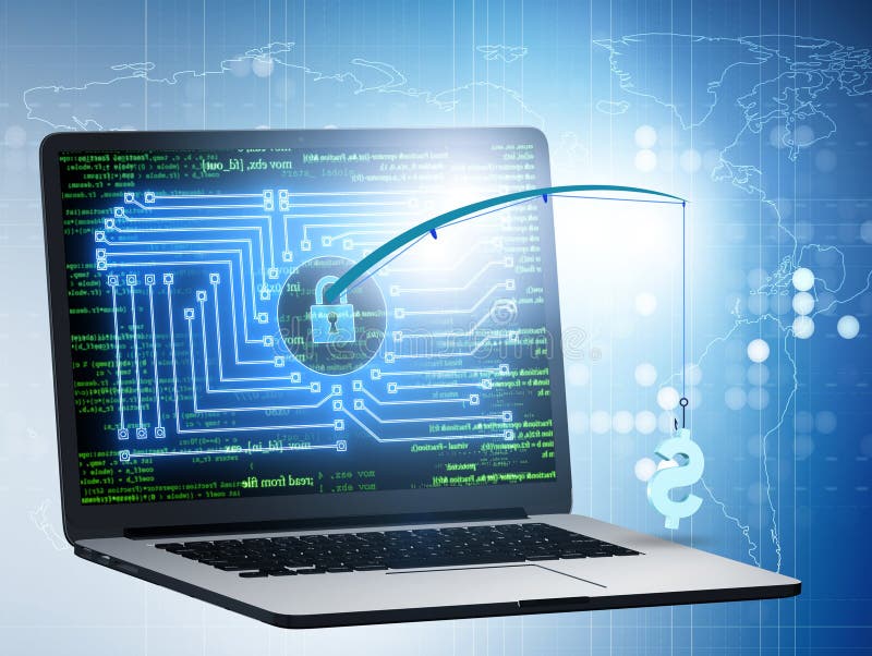 Computer and Online Security Concept Stock Photo - Image of hacking ...