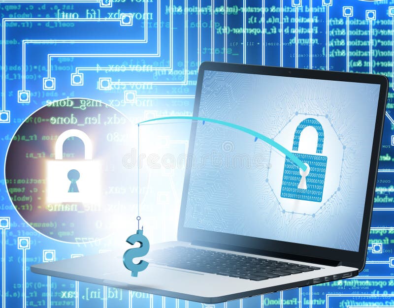 Computer and Online Security Concept Stock Photo - Image of firewall ...