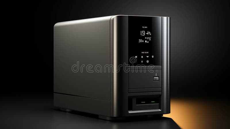 Computer Online UPS Isolated on White Background Stock Image - Image of ...