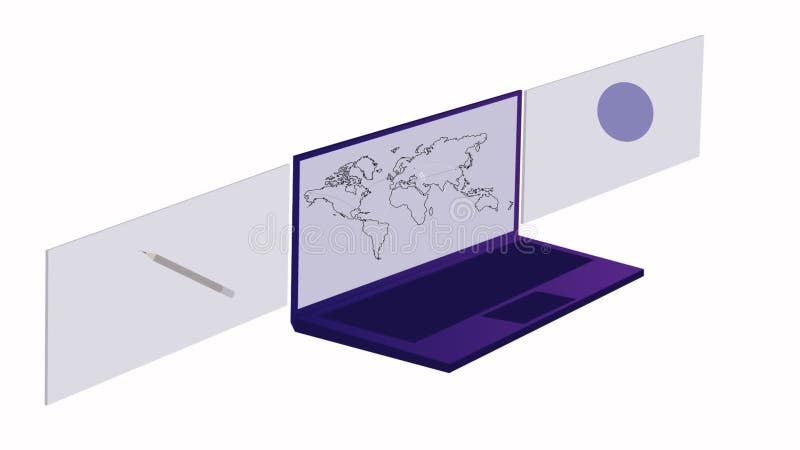 Laptop Animation, Video with the Included Alpha Channel Stock Footage ...