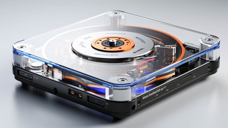 Computer Optical Disk Drive Isolated on White Background Stock Image ...