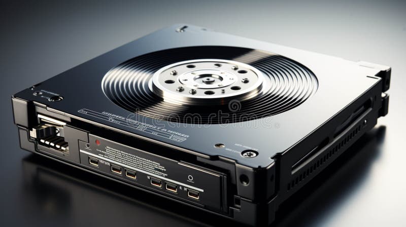 Computer Optical Disk Drive Isolated on White Background Stock Image ...