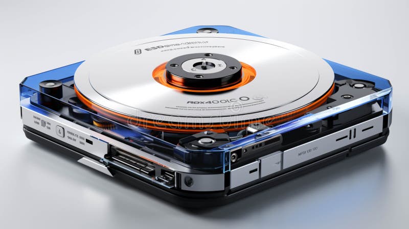 Computer Optical Disk Drive Isolated on White Background Stock Photo ...