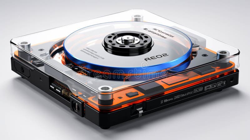 Computer Optical Disk Drive Isolated on White Background Stock Photo ...