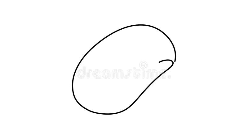 Computer Optical Mouse Tool One Line Art Animation,hand Drawn Input ...