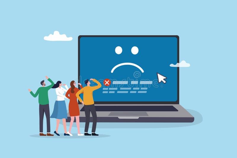 Computer Outage, Error or Failure Causing by Software Update Mistake ...