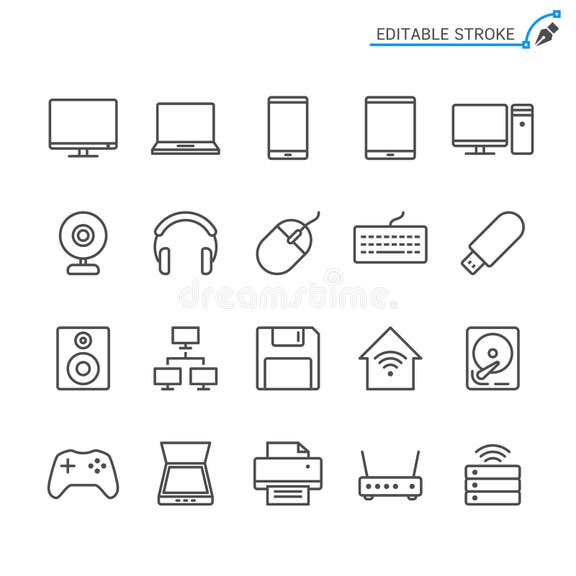 Computer Outline Stock Illustrations – 578,922 Computer Outline Stock ...
