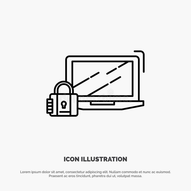 Lock, Login, Password, Safe Security Icon Vector Illustration Flat ...