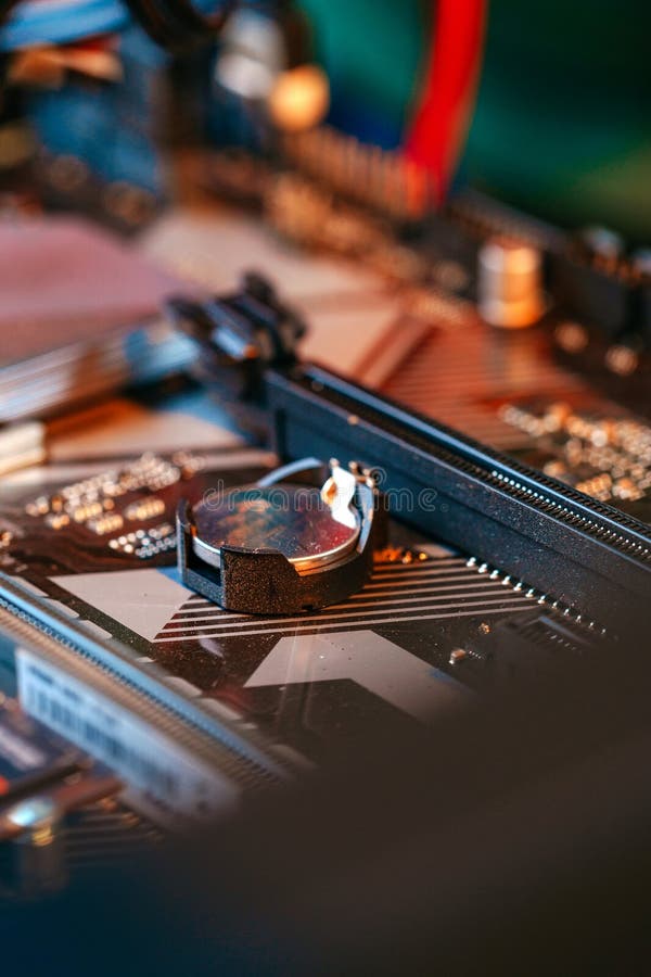 Computer Part Circuit Board Close Up Photo Stock Photo - Image of ...