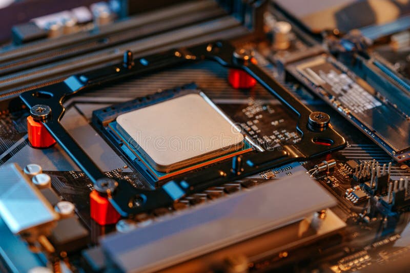 Computer Part Circuit Board Close Up Photo Stock Photo - Image of ...