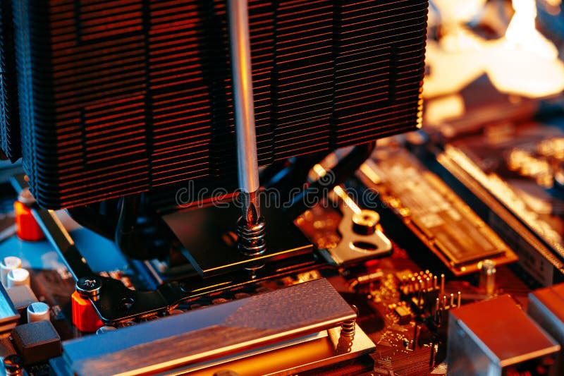 Computer Part Circuit Board Close Up Photo Stock Photo - Image of ...