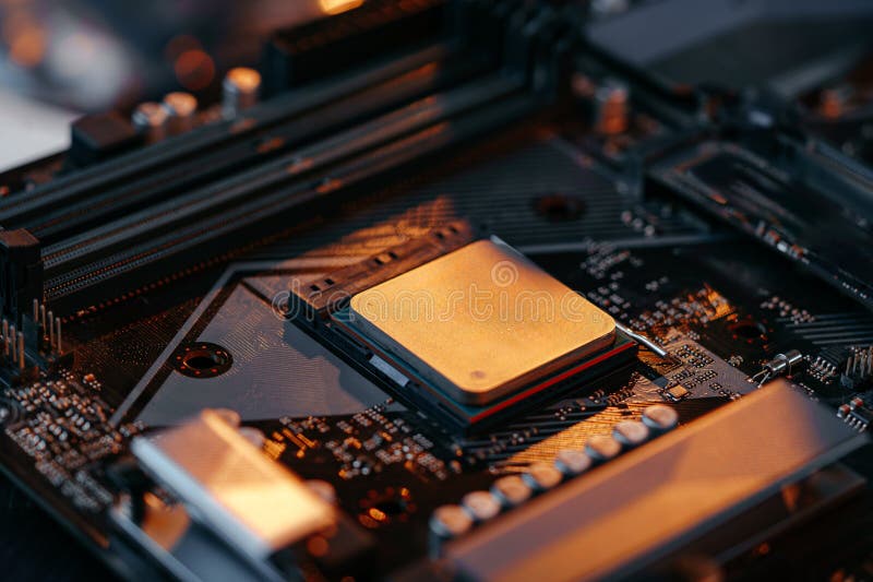 Computer Part Circuit Board Close Up Photo Stock Photo - Image of ...