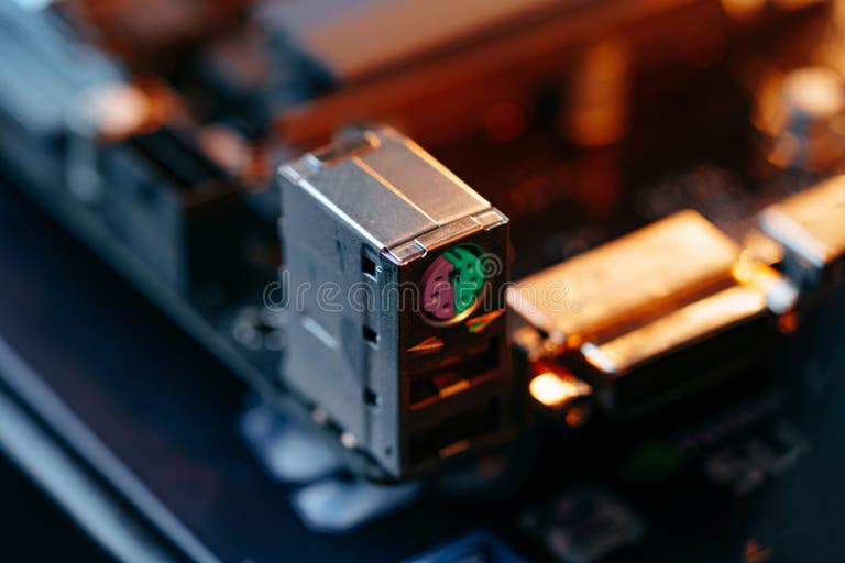 Computer Part Circuit Board Close Up Photo Stock Photo - Image of ...