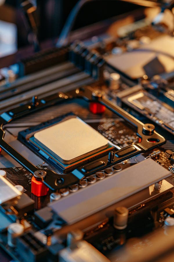 Computer Part Circuit Board Close Up Photo Stock Photo - Image of ...