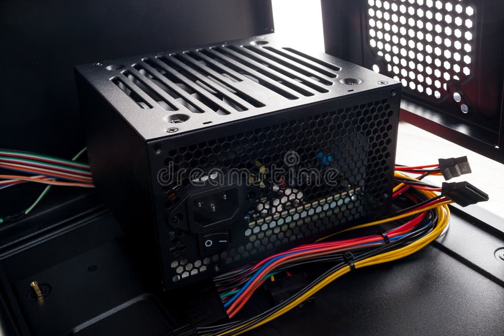 Computer Part for System Unit Assembly, Power Supply for Computer Close ...