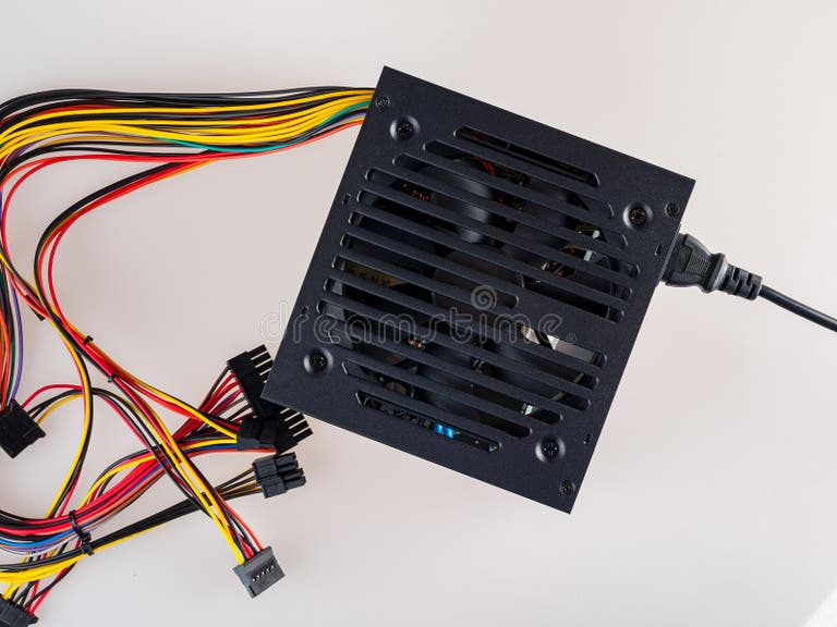 Computer Part for System Unit Assembly, Power Supply for Computer Close ...