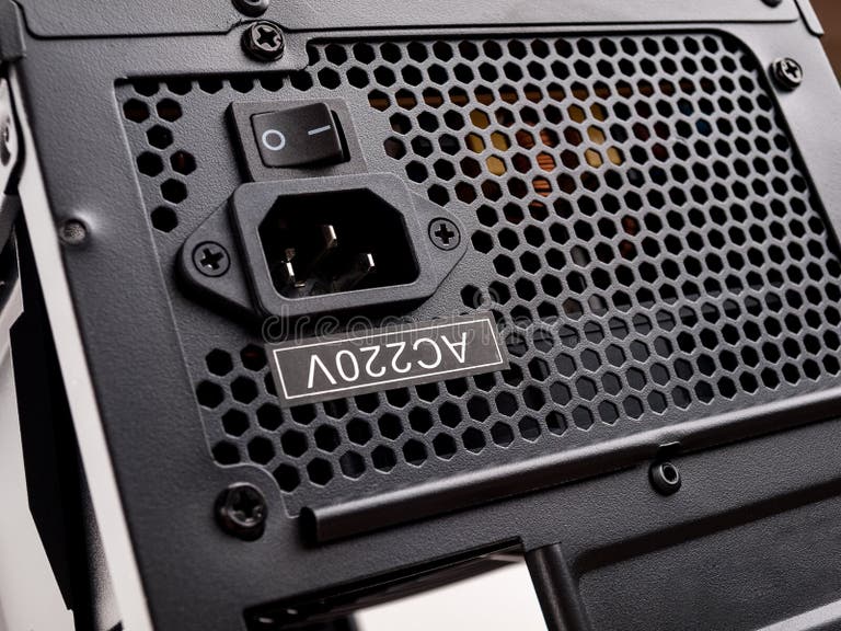 Computer Part for System Unit Assembly, Power Supply for Computer Close ...