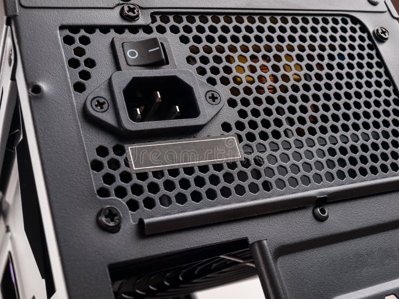 Computer Part for System Unit Assembly, Power Supply for Computer Close ...