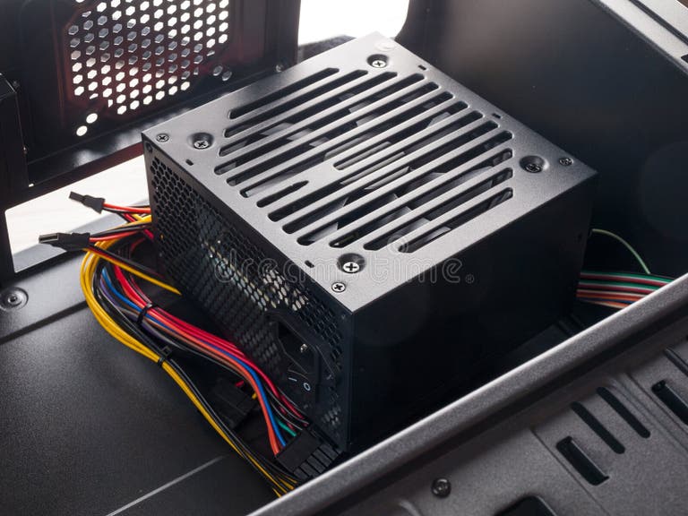 Computer Part for System Unit Assembly, Power Supply for Computer Close ...