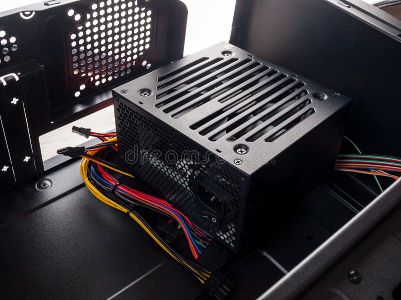 Computer Part for System Unit Assembly, Power Supply for Computer Close ...