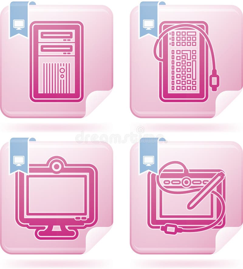 Computer Parts stock vector. Illustration of parts, case - 27510051