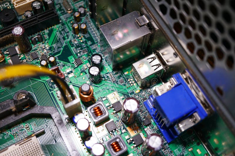 Computer Parts from the Mid 2000 S Stock Photo - Image of hacking ...