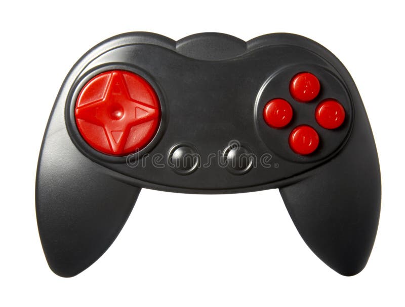 Classic Joystick (Front Side View) Stock Photo - Image of compute ...