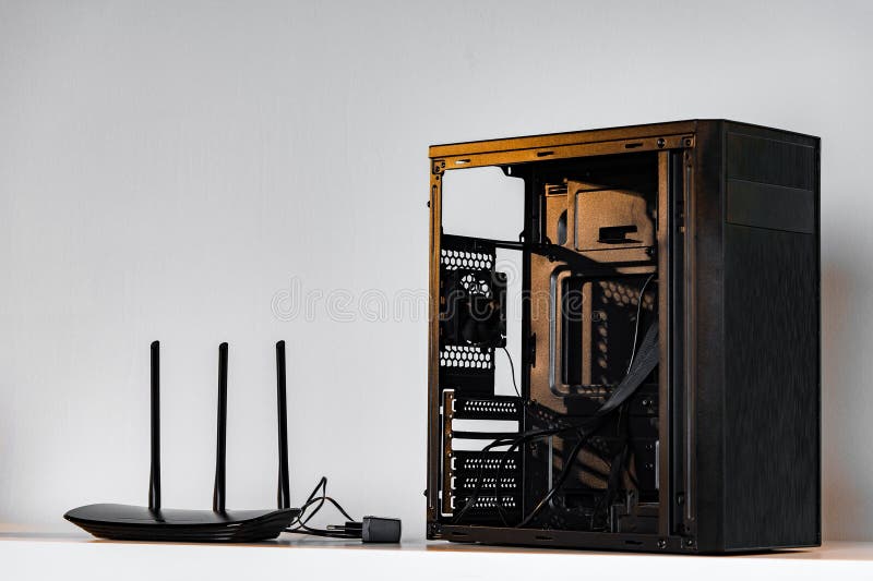 Computer Parts of Processing Unit Close Up Stock Photo - Image of ...