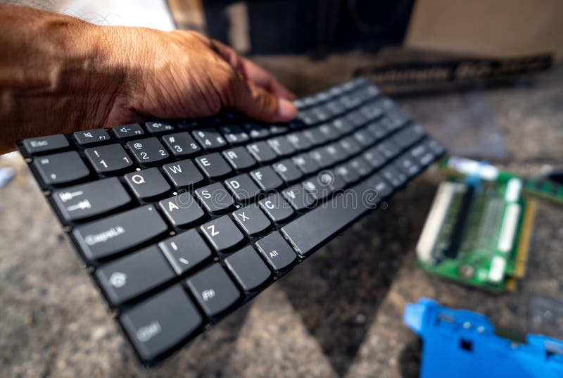 It and Computer Parts Thrown on the Floor Stock Image - Image of finger ...